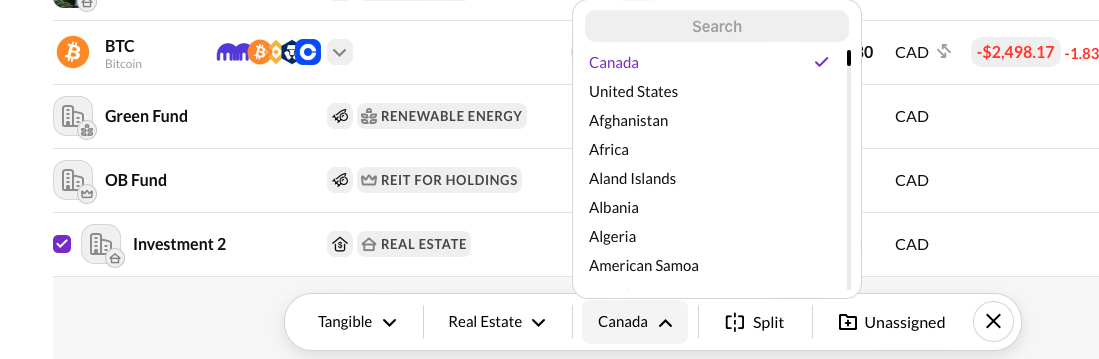 New Feature: Geographic Allocation in Holdings Page | Wealthica's ...